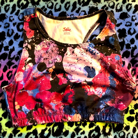 Justice | Shirts & Tops | Justice Splatter Pattern Sports Bra | Poshmark